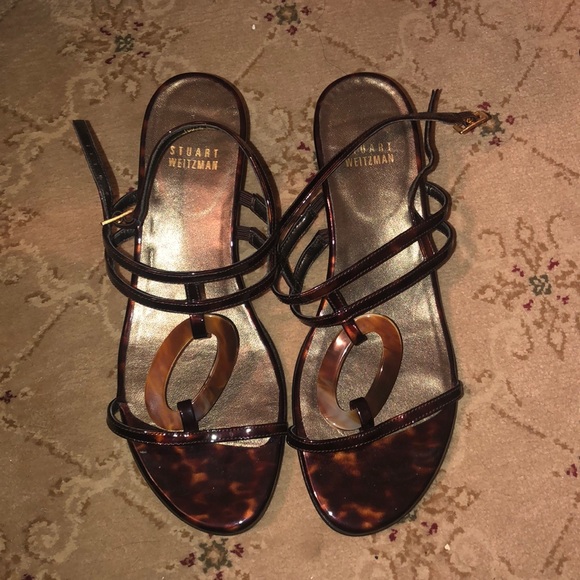 Stuart Weitzman | Shoes | Stuart Weitzman Small Heel Leather Sole ...